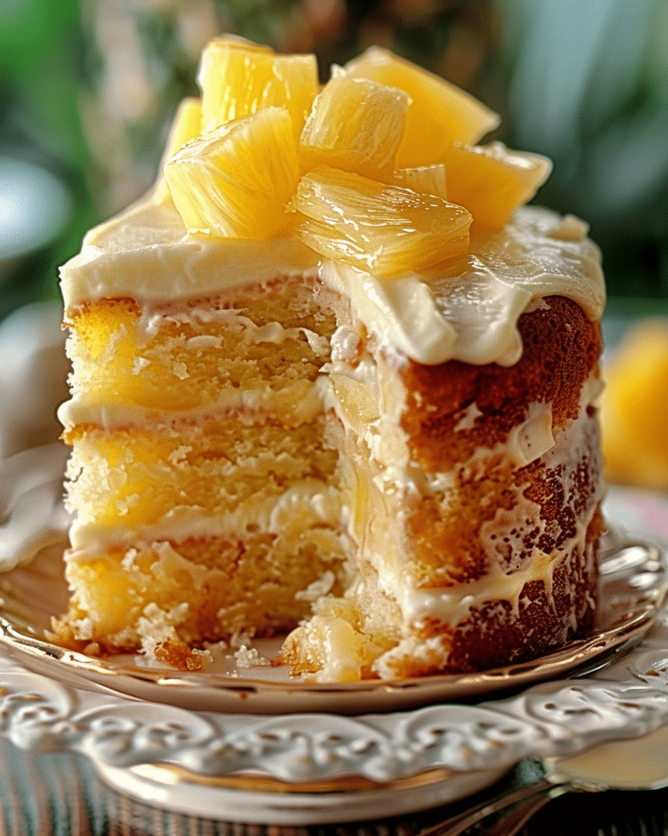 Pineapple Heaven Cake | Cooked by Sarah