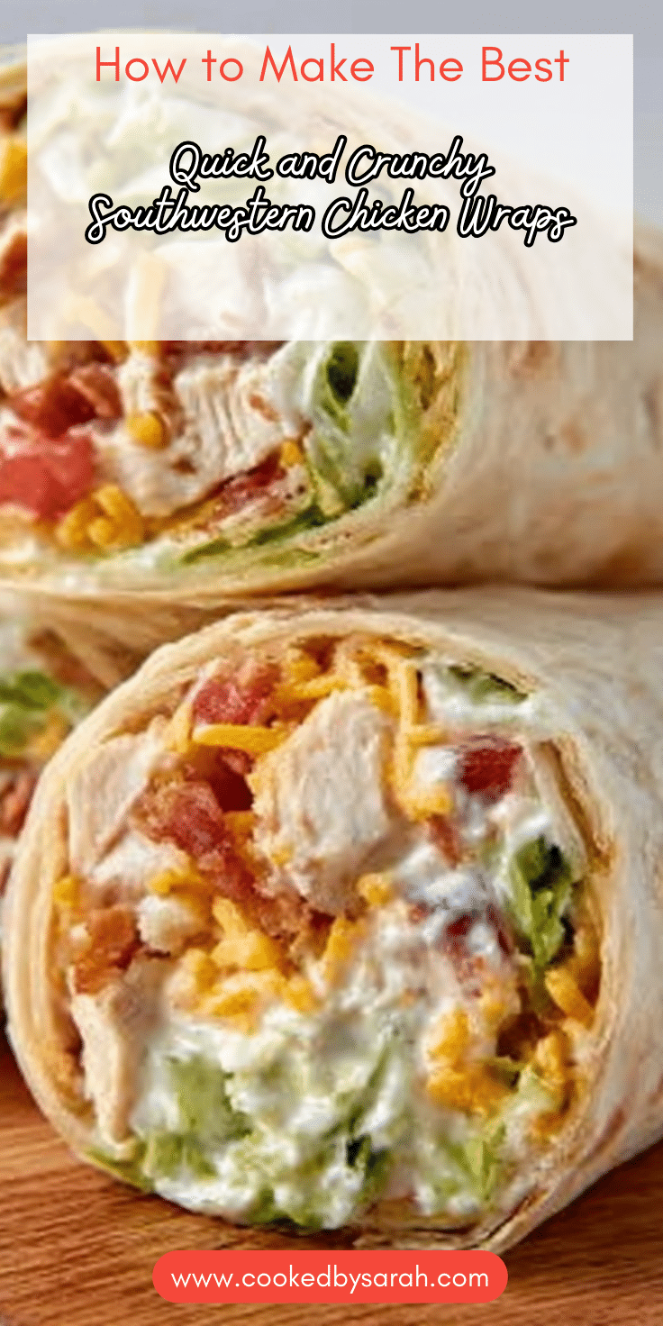 Crunchy Southwestern Chicken Wrap - Quick Dinner Recipe