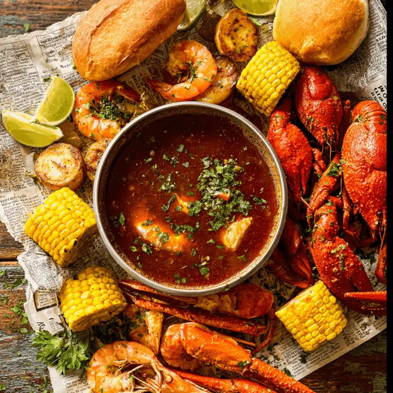 Seafood Boil Sauce: Buttery Cajun Delight for Seafood Feasts