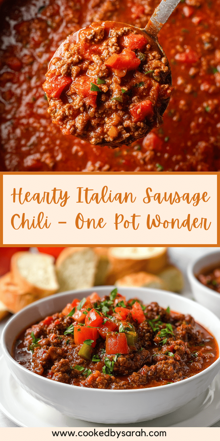 Italian Chili with Sausage: Cozy & Vibrant One Pot Recipe