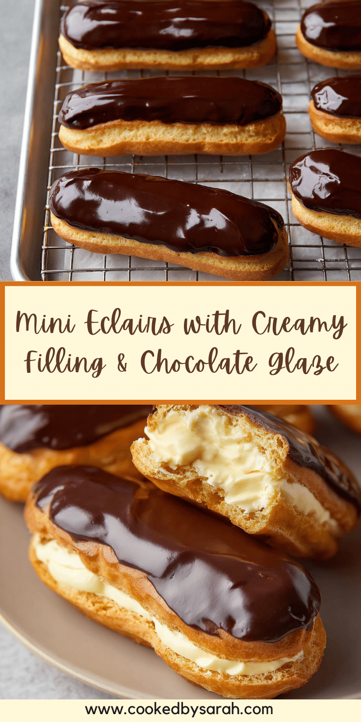 Mini Eclairs: French Patisserie Charm in Miniature Bites