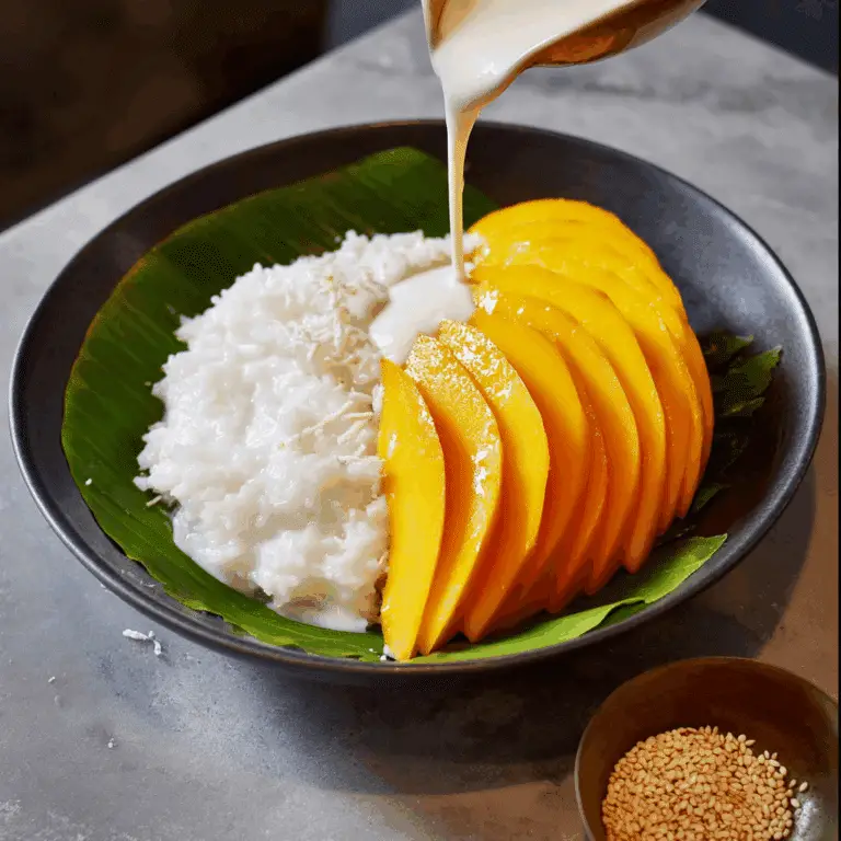 Mango Sticky Rice Recipe: Tropical Bliss with Coconut Milk & Ripe Mangoes