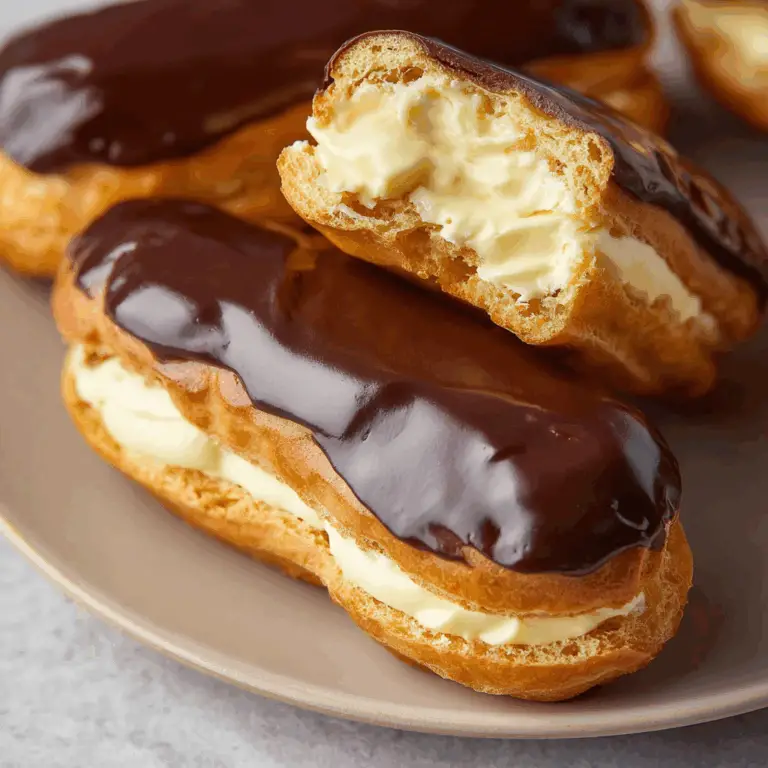 Mini Eclairs: French Patisserie Charm in Miniature Bites