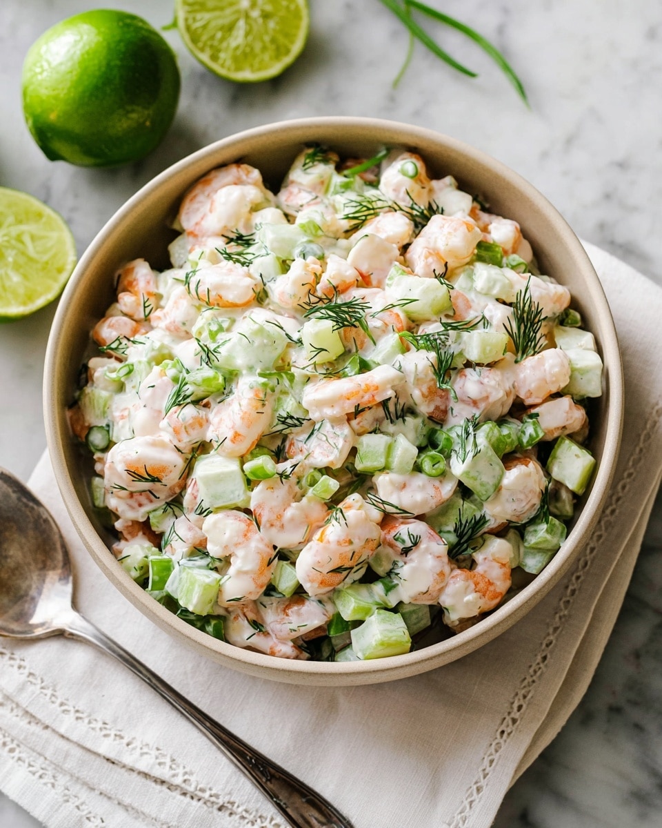 Cucumber Shrimp Salad Recipe | Cooked by Sarah