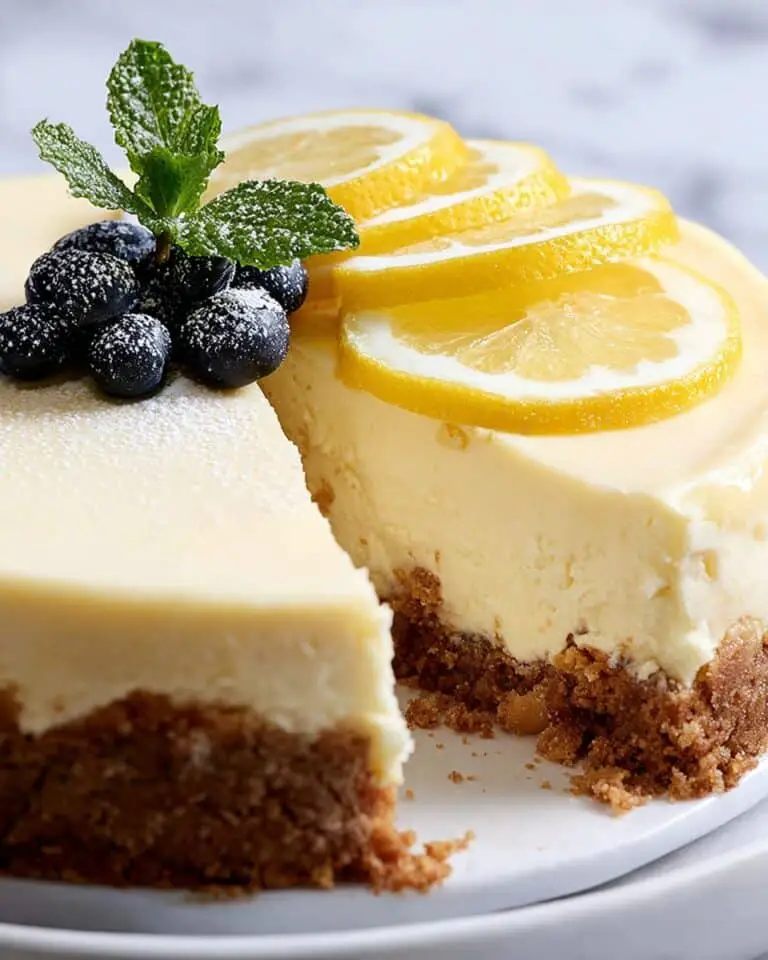 Simply Perfect Lemon Cheesecake Recipe | Cooked by Sarah