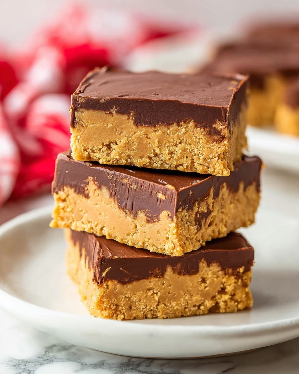 No Bake Chocolate Peanut Butter Bars Recipe | Cooked by Sarah