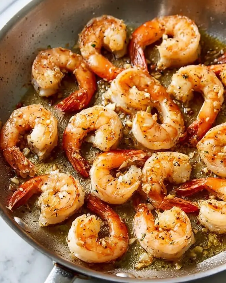 Shrimp Scampi with Pasta and Asparagus Recipe | Cooked by Sarah