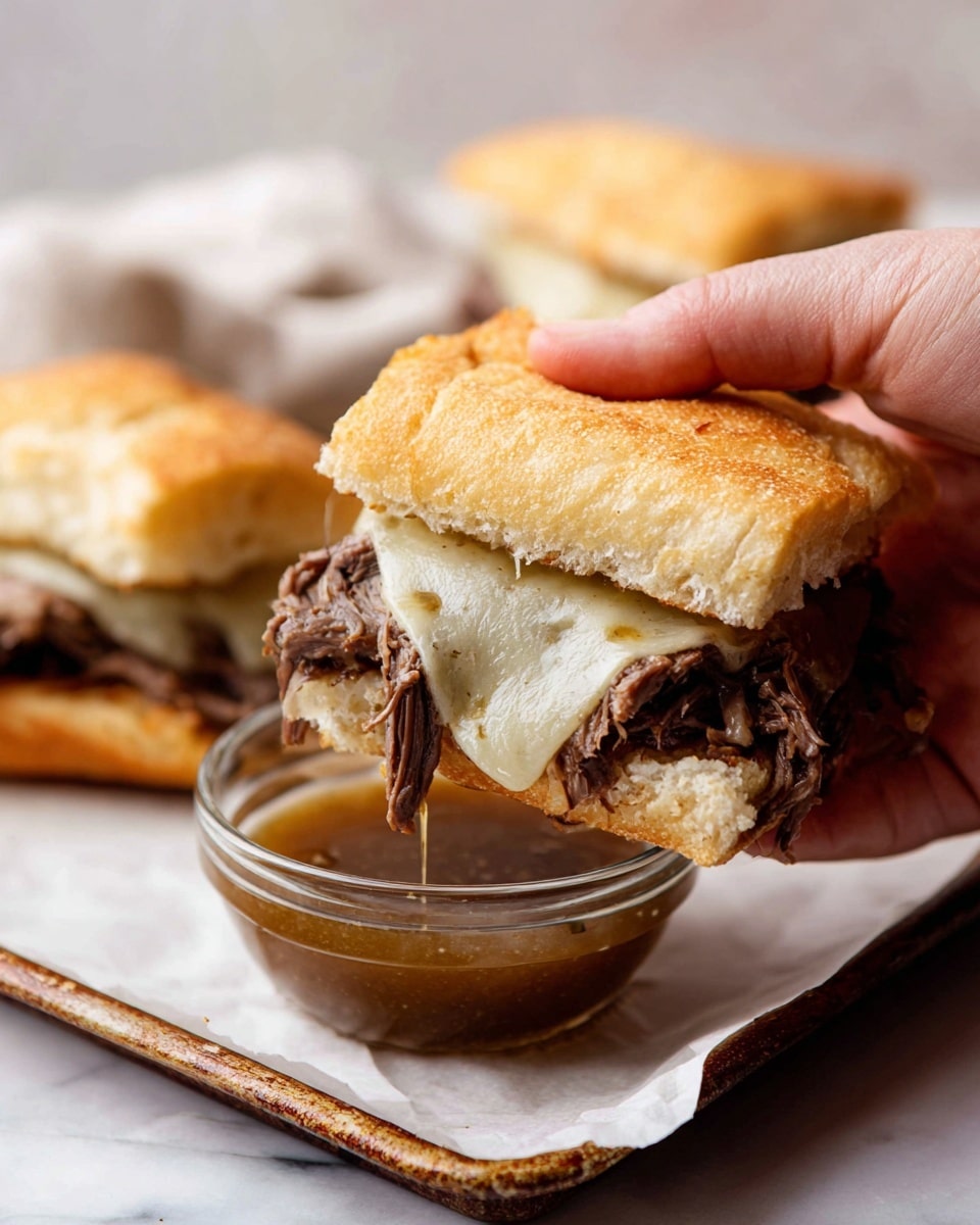 Slow Cooker French Dip Sandwiches Recipe | Cooked by Sarah